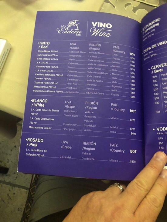 Menu at El Ruedo Restaurante, Guadalajara