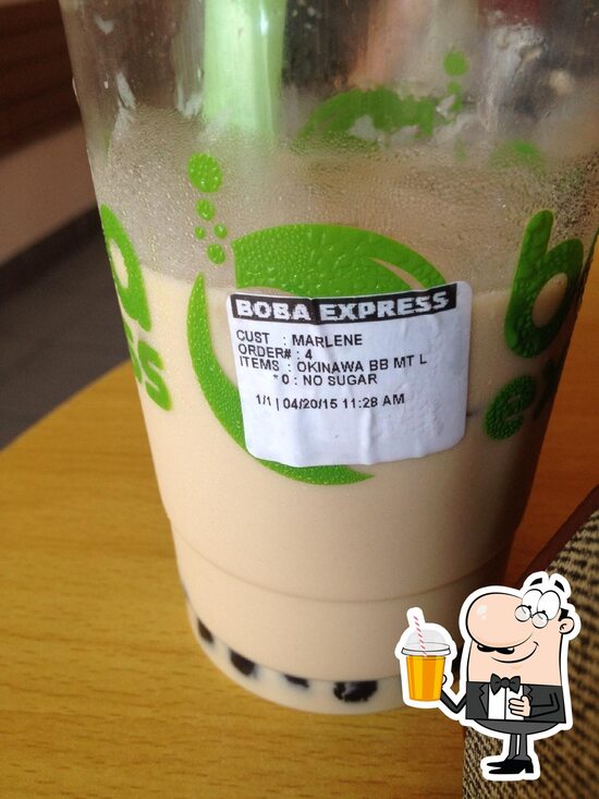 Carta del café Boba Express, Dagupan