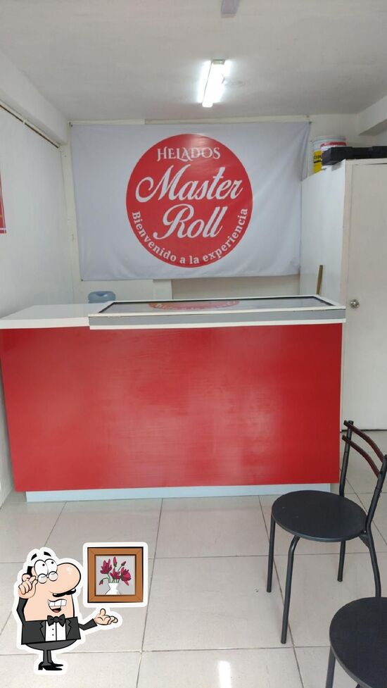Menu at Helados Master Roll restaurant, Orizaba