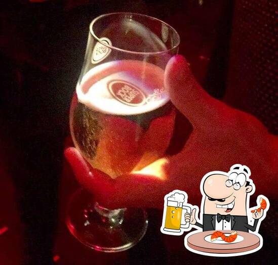 Menu at Rive Rouge pub & bar, Lisbon, Praça Dom Luís I