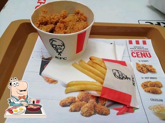 Menu at KFC Praha Národní fast food, Prague, Národní 961