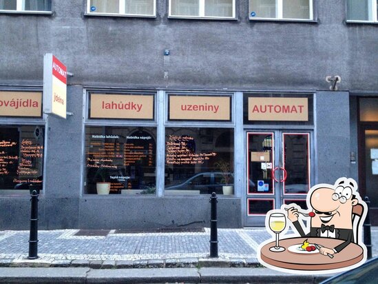 Menu at Automat fast food, Prague