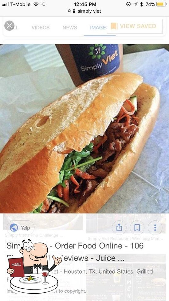 Simply Viet in Houston - Restaurant menu and reviews
