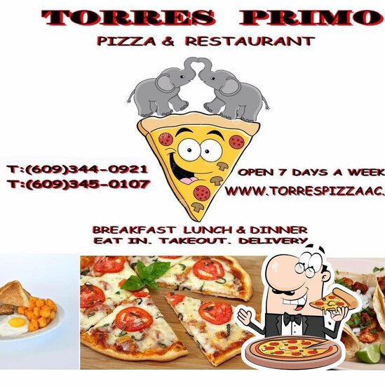 Torres Primo Pizza and Restuarant in Atlantic City - Restaurant menu ...