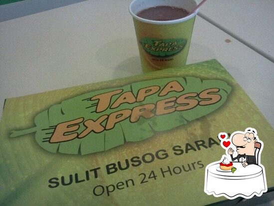 Menu at Tapa Express restaurant, Muntinlupa