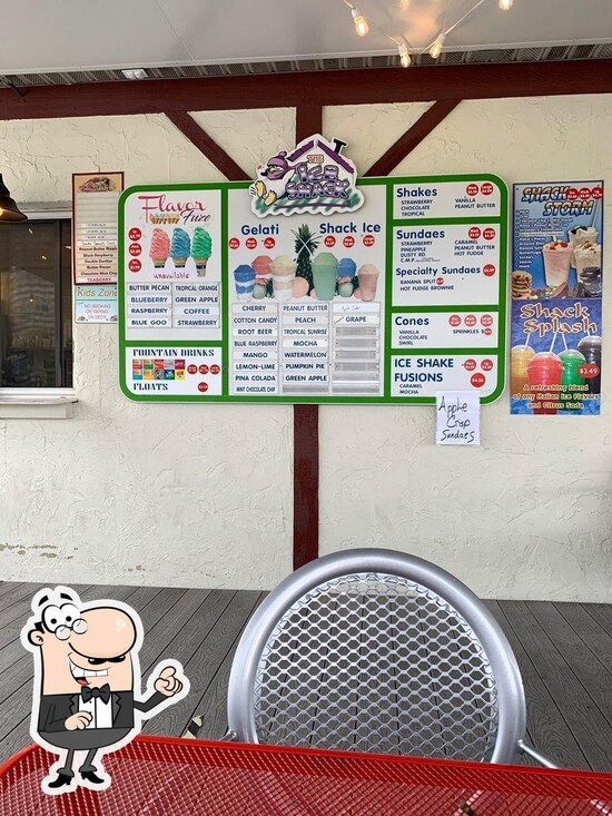 Menu at Ice Shack restaurant, Myerstown