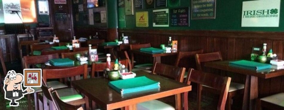 Menu at Marshall's Irish Pub, Cebu City