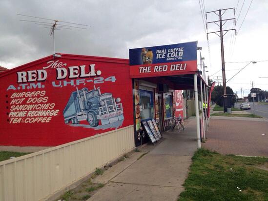 Menu at The Red Deli fast food, Taperoo