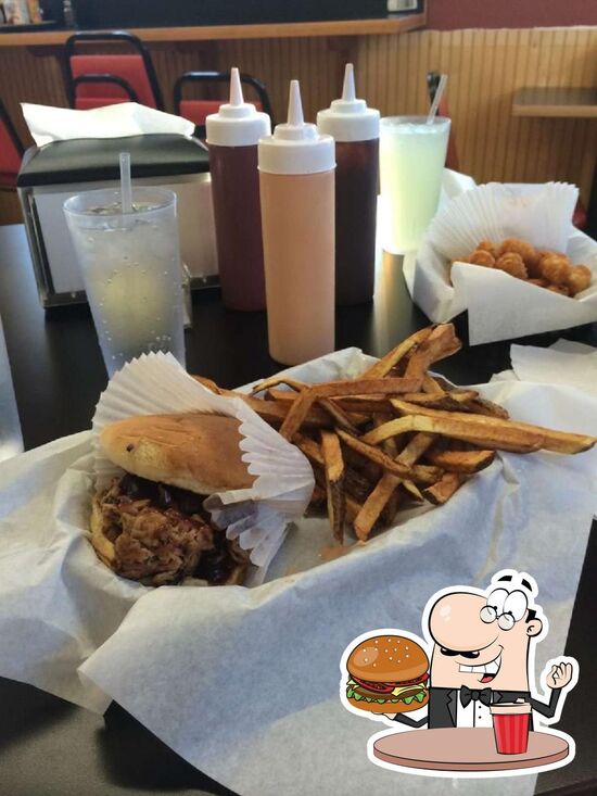 Menu at Big T BBQ, Centralia