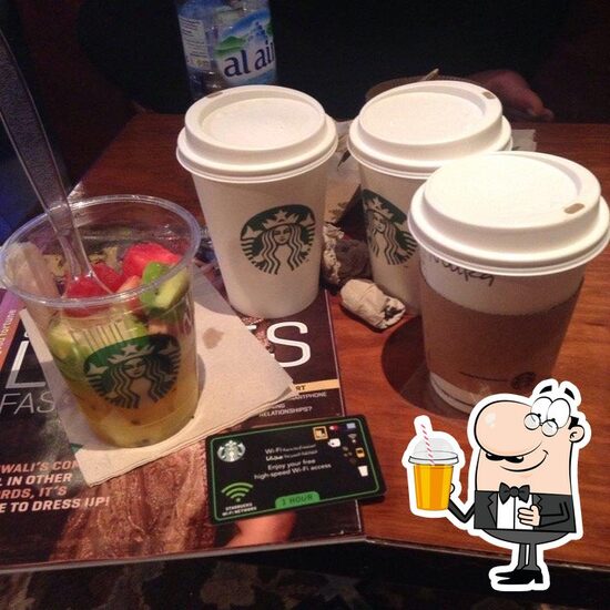 Menu at starbucks, Dubai, Mall of The Emirates - Sheikh Zayed Rd