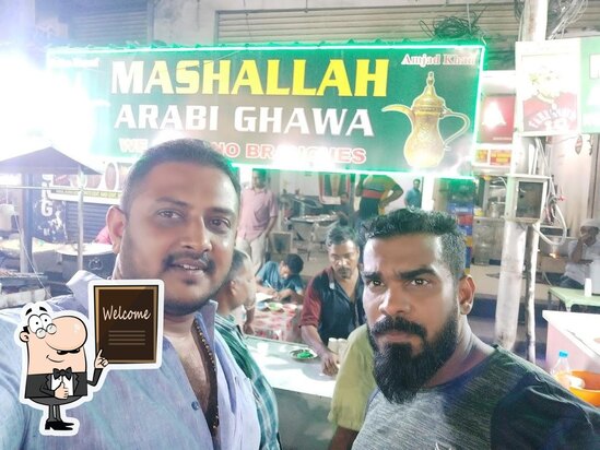 Menu at Mashallah Arabic Ghawa, Hyderabad