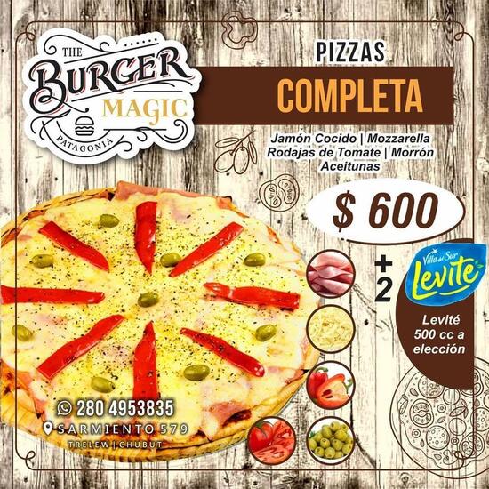 Menu at BurgerMAGIC restaurant, Trelew