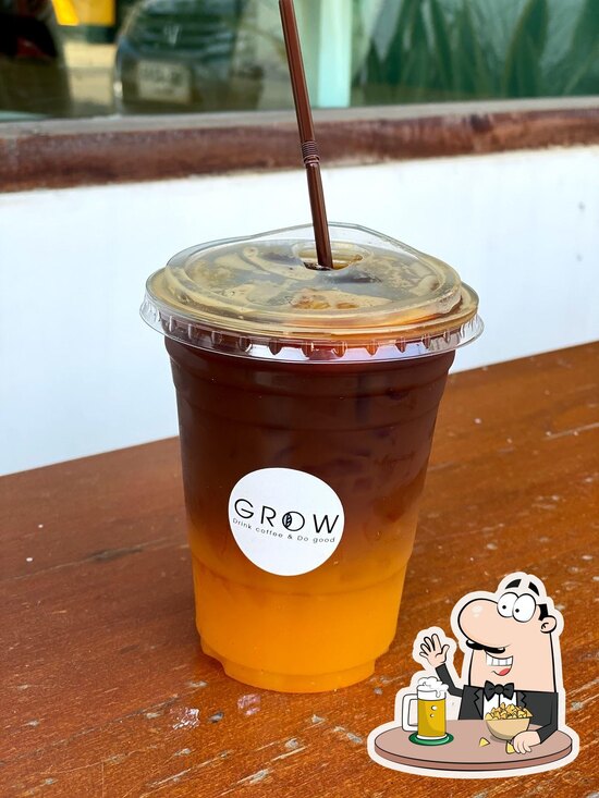 Menu at Grow Cafe, Thailand