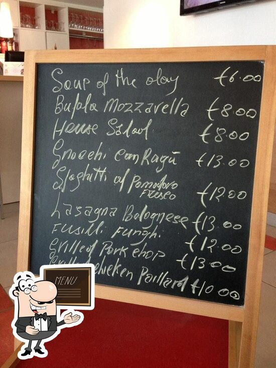 Menu at Bar Italia, Nicosia
