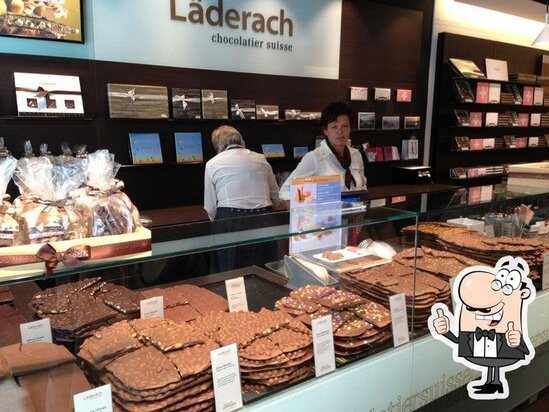 Menu at Laderach Chocolatier Suisse, Zermatt