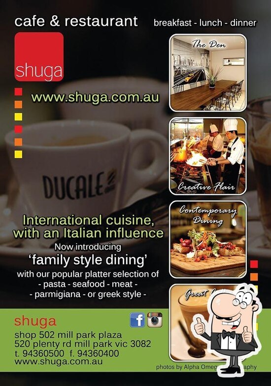 Shuga Restaurant, Mill Park - Restaurant menu, prices and reviews