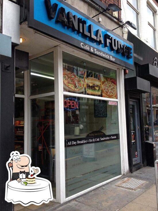 Menu at Vanilla Fudge Sandwich Shop fast food, Manchester, 61 Bridge St