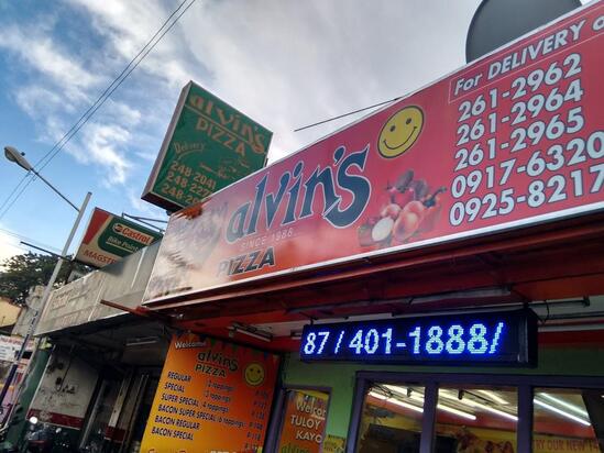 Carta del restaurante Alvin's Pizza, Cainta, 773 Bonifacio Ave