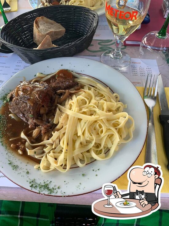 Menu at Au Pont d'Anvers restaurant, Strasbourg