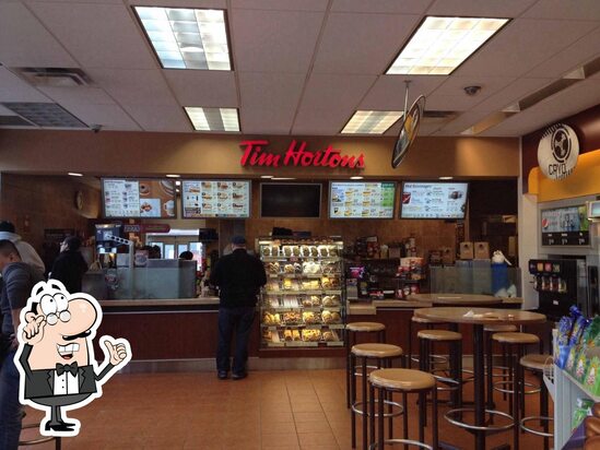Menu at Tim Hortons fast food, Surrey, 6422 120 St