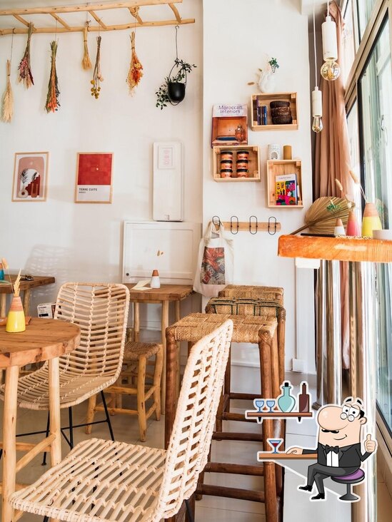 Menu au Boho Café, Rabat