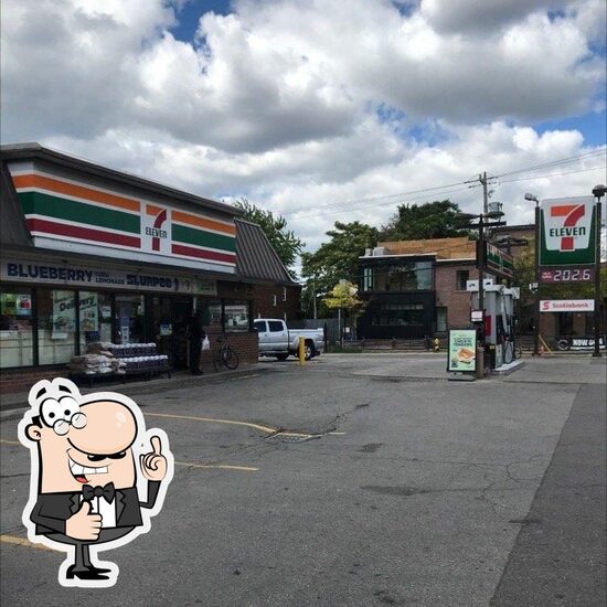 Menu at 7-Eleven cafe, Toronto, @ Manning