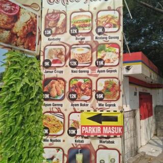 Menu at Coffee House, Paciran