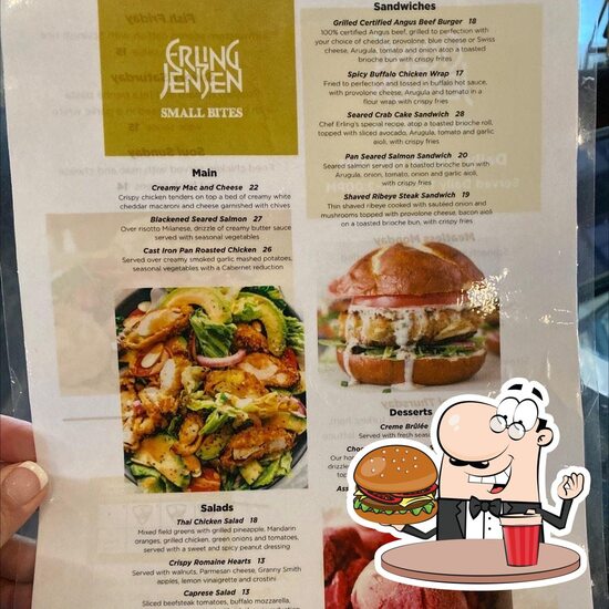 Menu at Erling Jensen Small Bites restaurant, Memphis