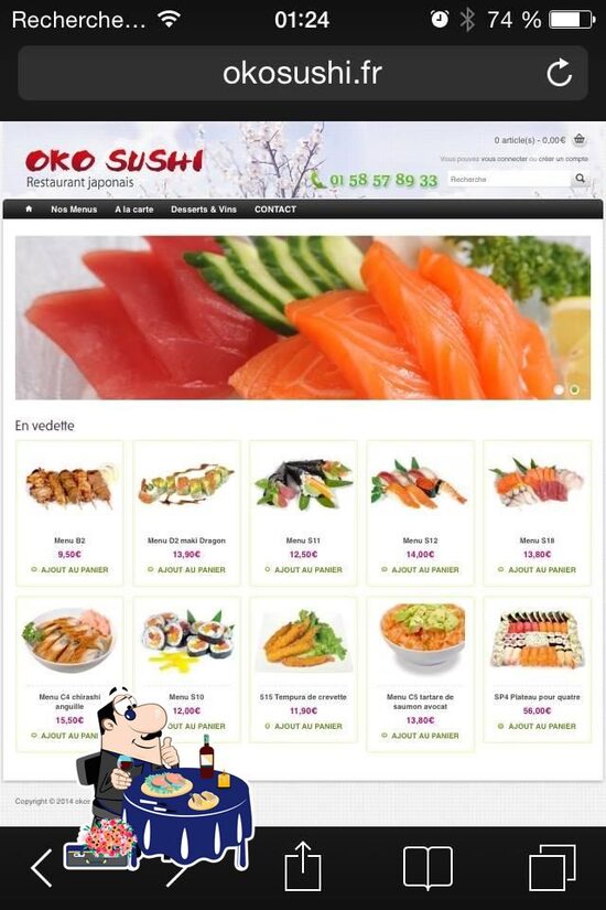 Oko Sushi, Paris - Menu du restaurant, prix et avis