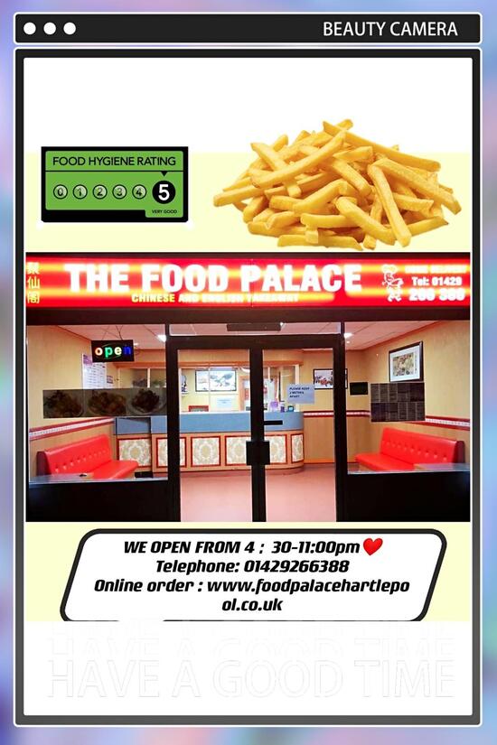 Carta del restaurante Food palace, Hartlepool