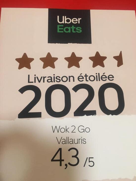 Menu at Wok 2 Go restaurant, Vallauris