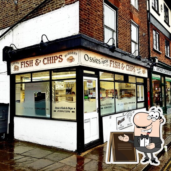 Menu at Ossies Fish Bar, Sandwich