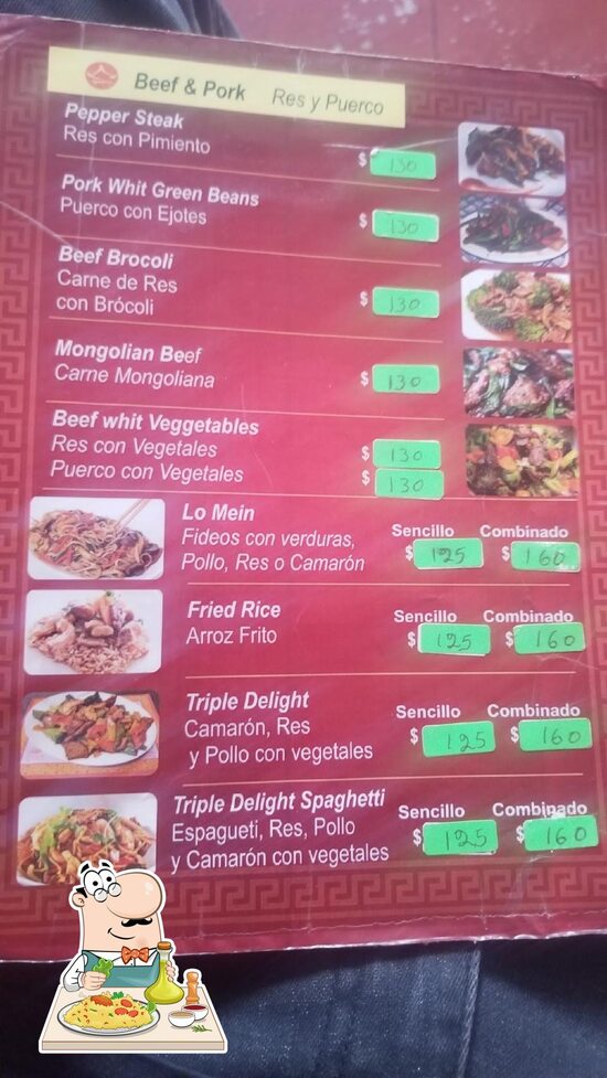 Restaurante de comida china el mandarin, Nuevo Ideal - Menú del ...