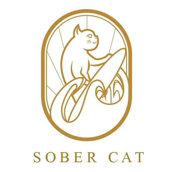 Menu at Sober Cat Cafe, Edmonton