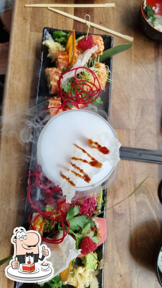 Menu at Azuki sushi restaurant, Lidingö