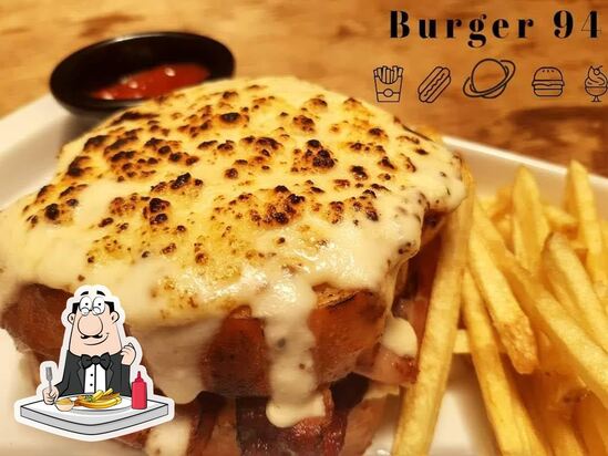 Menu at Burger 94 restaurant, Morelia