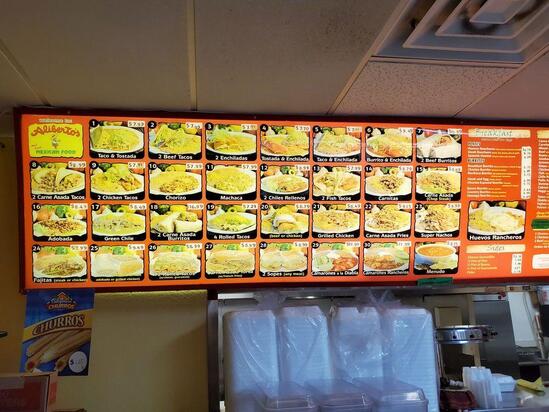 Menu at Alibertos Mexican Food restaurant, Maricopa