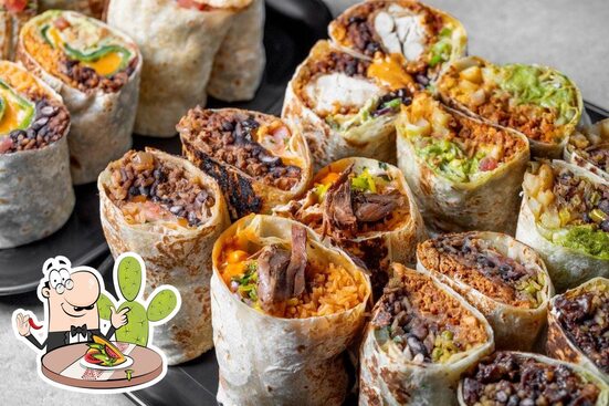 Menu at LA Burrito Co. restaurant, Los Angeles