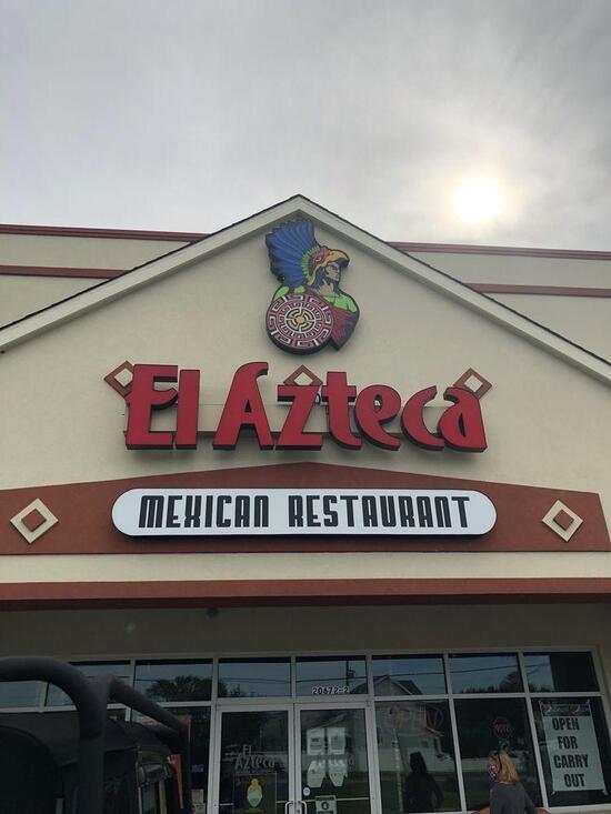 Menu at El Azteca restaurant, Rehoboth Beach