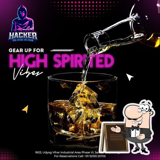 Menu at Hacker - BYOB, Kitchen, Cafe & Tavern, Gurugram