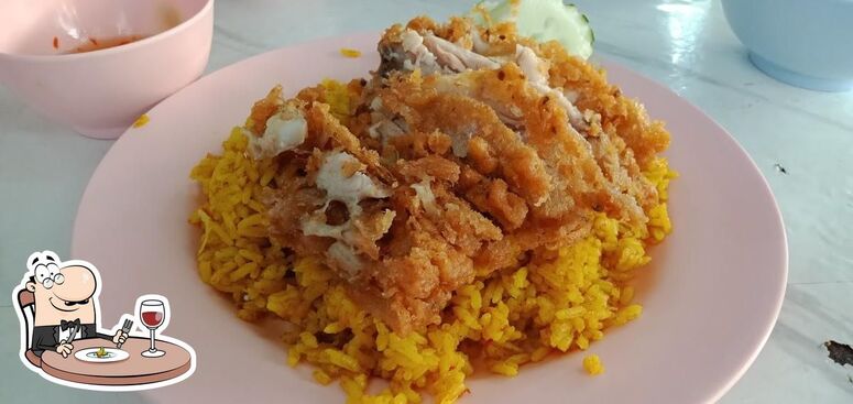 Menu at Islamic Chicken Rice restaurant, Phuket