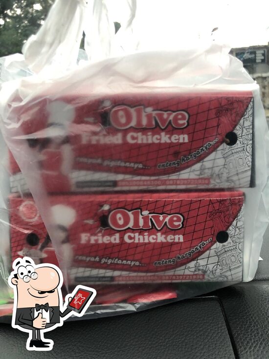Menu at Olive Fried Chicken restaurant, Yogyakarta, Jalan Monjali