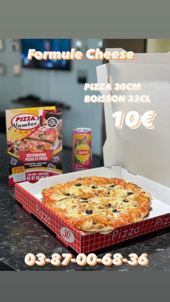 Menu at Pizza Number One fast food, Saint-Avold