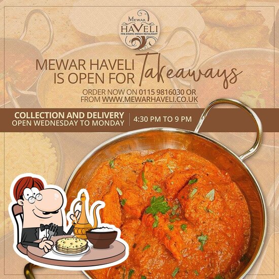 Mewar Haveli, Radcliffe Rd in Nottingham - Restaurant menu and reviews