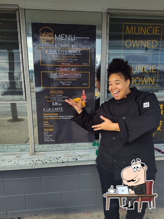 Comets Downtown Sliders & Fries Co, Muncie - Restaurant menu, prices ...