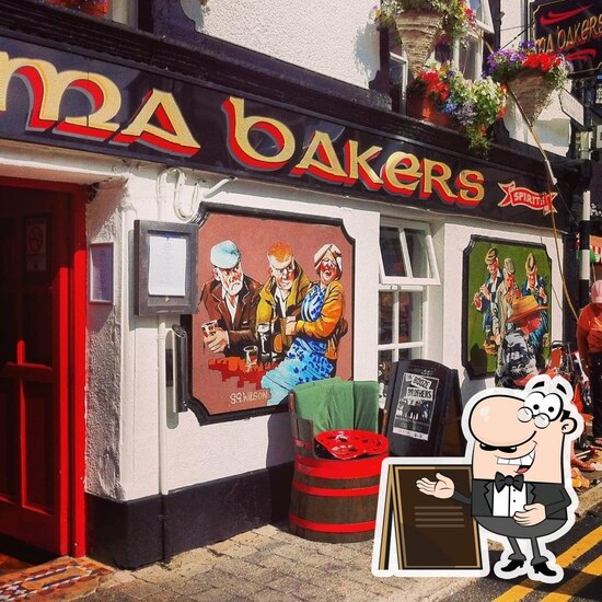 Menu at Ma Bakers Carlingford pub & bar, Carlingford, Market St
