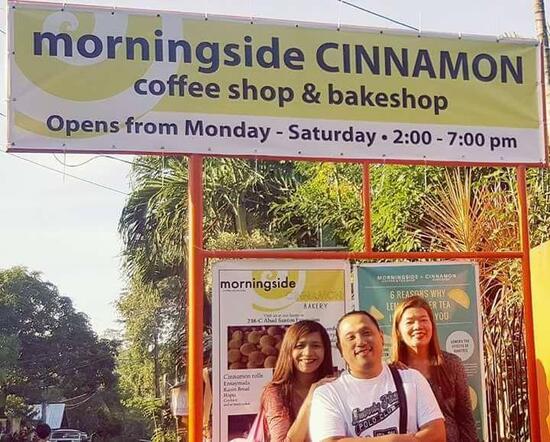 Menu at Morningside Cinnamon cafe, Puerto Princesa