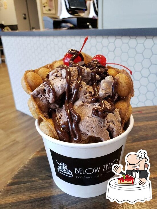 Menu at Below Zero - Savannah desserts, Savannah, next to Pizza Hut) on