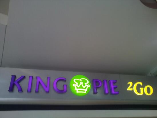 Menu at King Pie restaurant, South Africa