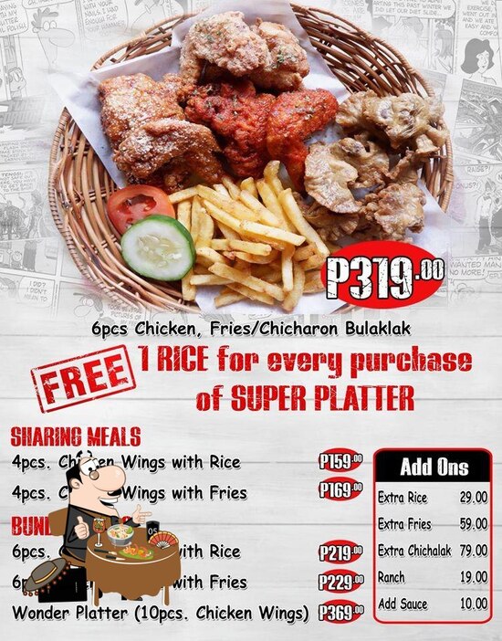 Wonder Wings, General Trias - Restaurant menu, prices and reviews